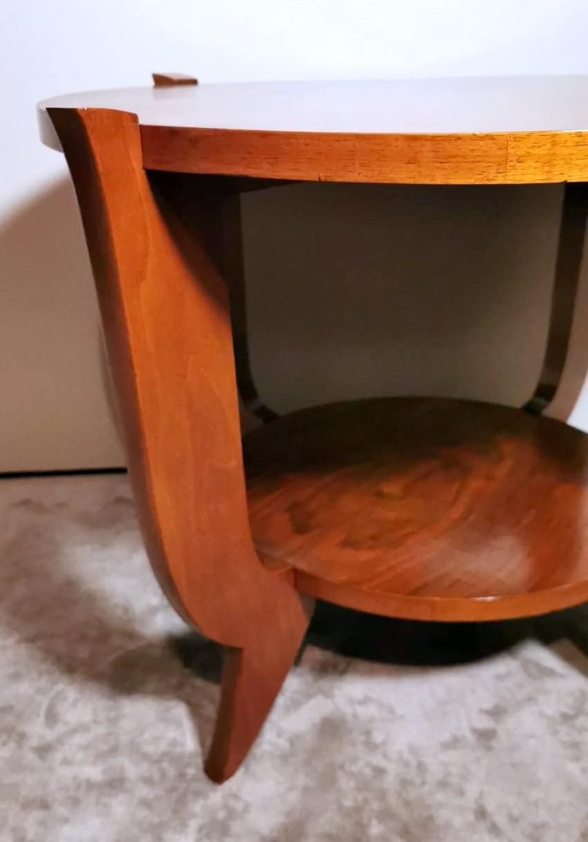 Art Deco French Round Tea/Coffee Table Low Structure For Sale at 1stDibs