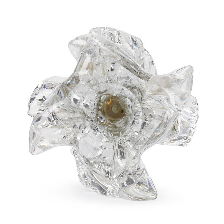 Art Deco French Schneider Crystal Glass Lamp Stand For Sale at 1stDibs ...