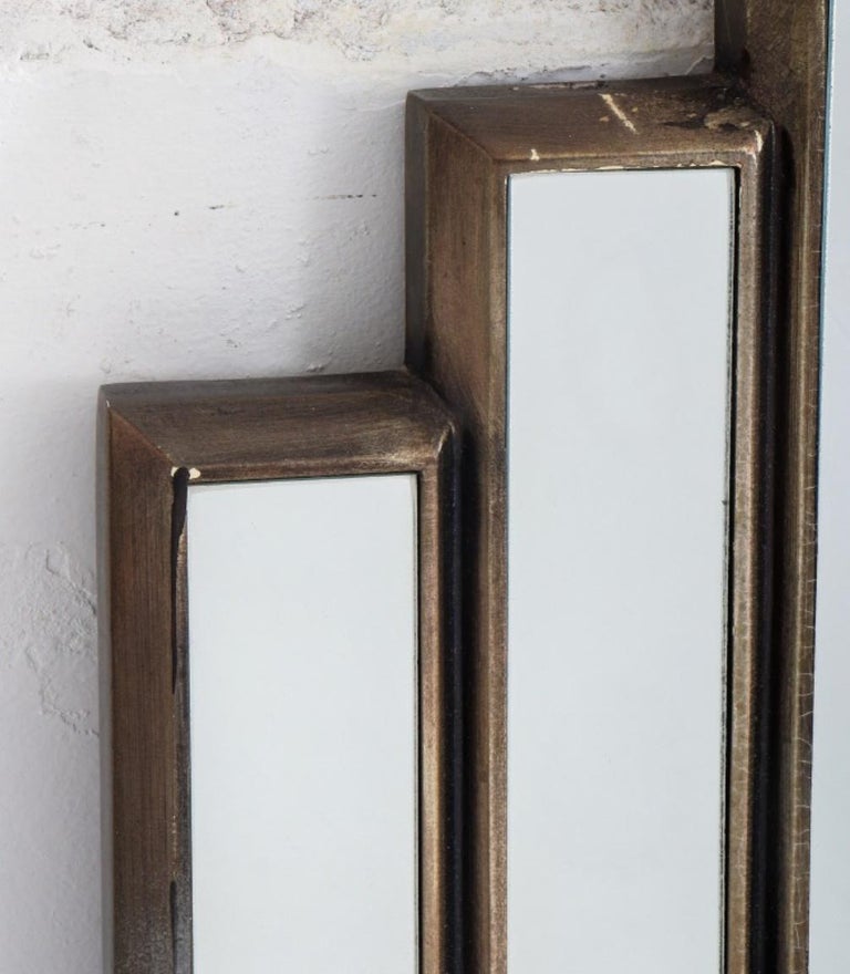 Art Deco Gampel-Stoll Style Skyscraper Wall Mirror For Sale at 1stDibs
