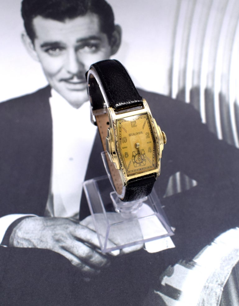 Art Deco Gents Skyscraper Wrist Watch by Bulova, circa 1937 at 1stDibs ...