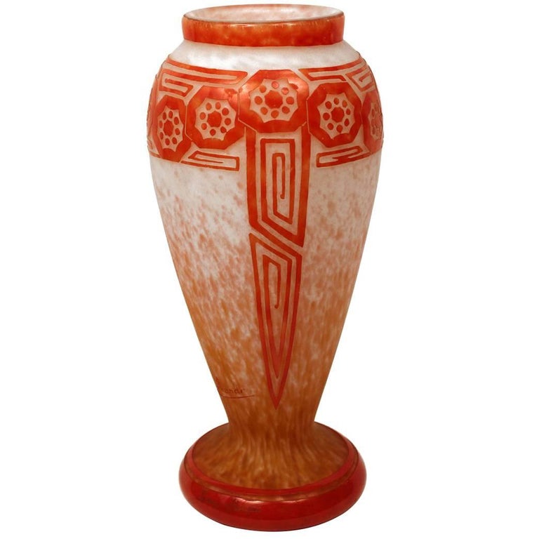 French Art Deco Pâe-de-verre Glass Vase by Gabriel Argy-Rousseau at 1stdibs