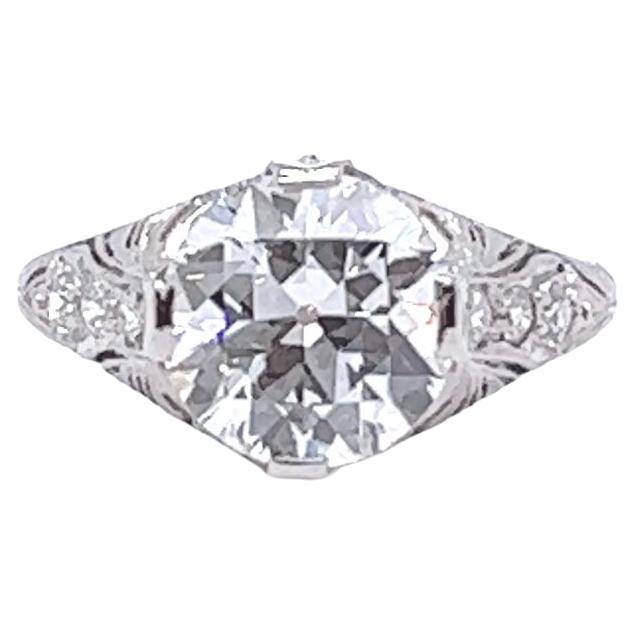 .35 Carat Diamond Platinum Engagement Ring For Sale at 1stDibs | .35 ct ...
