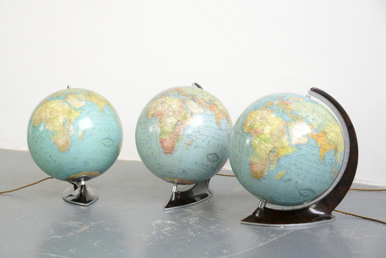 Art Deco Glass Globes Circa 1930s at 1stDibs