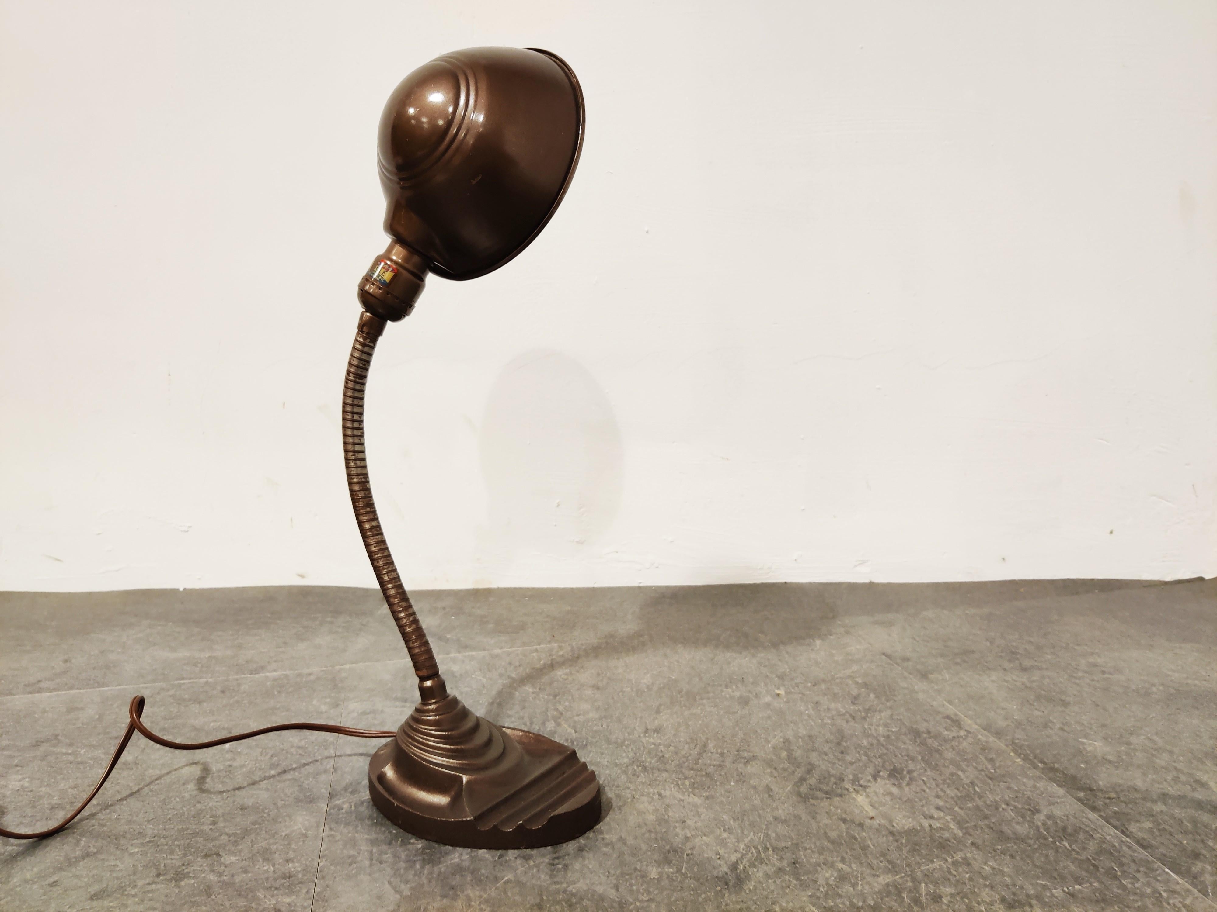 Art Deco Gooseneck Table Lamp by Eagle, 1950s at 1stDibs | eagle ...