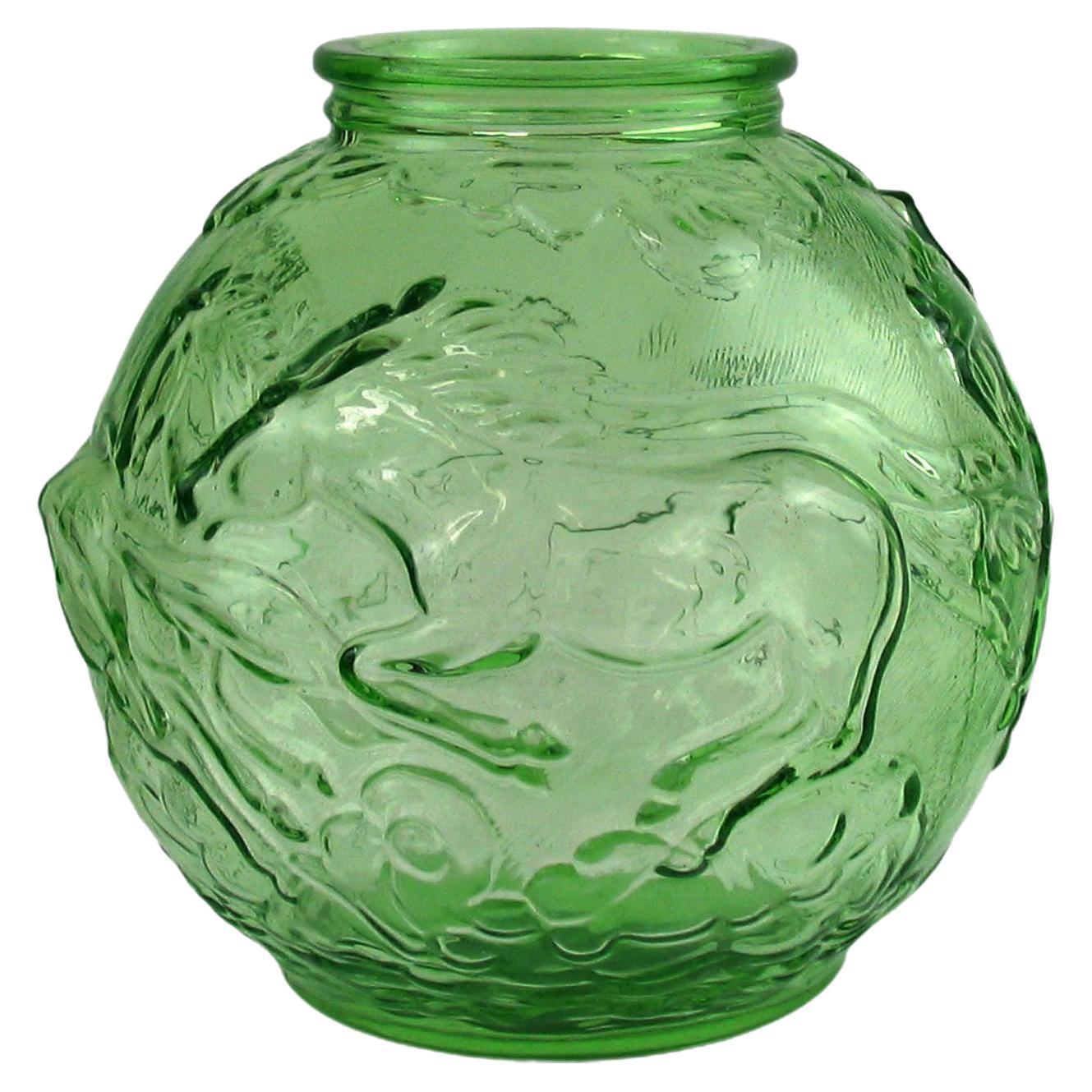 Edvin Ollers Glass Vase Produced by Elme Glasbruk in Sweden For Sale at ...