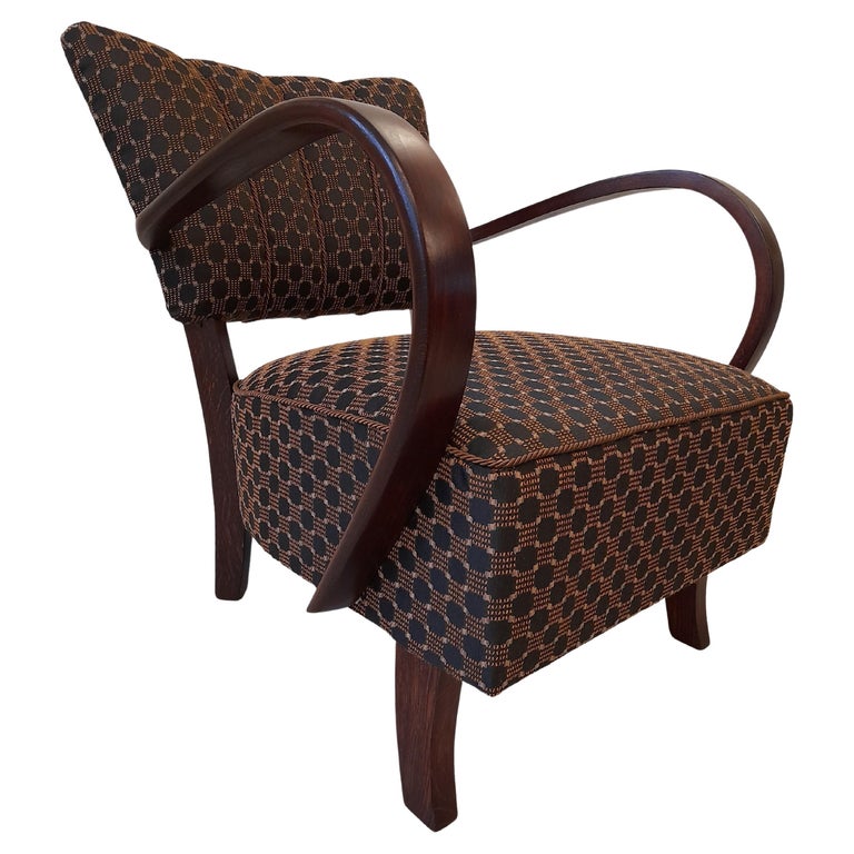 Art Deco H-237 Armchair by Jindrich Halabala, 1930s at 1stDibs