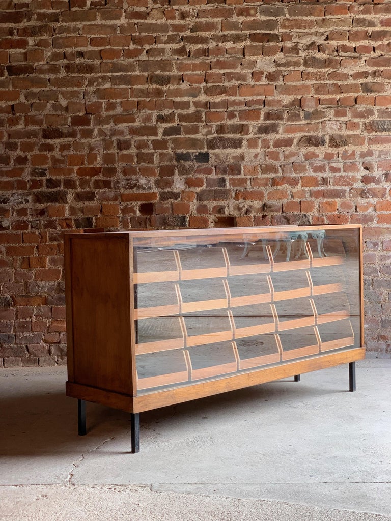 Art Deco Haberdashery Shop Display Cabinet Glass Fronted, circa 1930 at ...