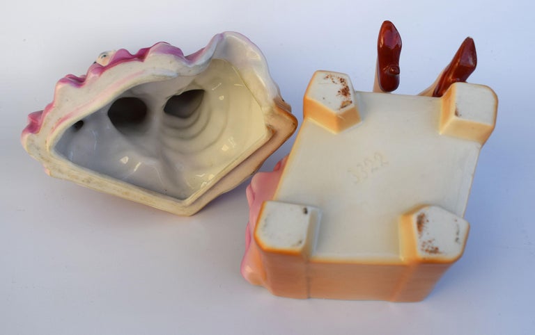 Art Deco Half Doll Powder Box, 1930s at 1stDibs