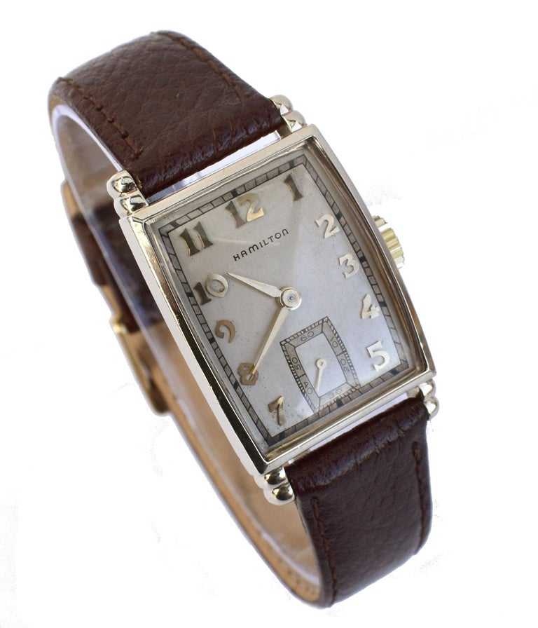 Art Deco Hamilton Gents Manual Wrist Watch, c1940's, Fully Serviced at ...