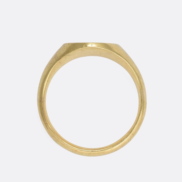 Art Deco Heraldic Intaglio Gold Signet Ring by Deakin and Frances at ...