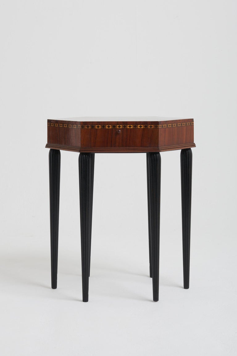 Art Deco Hexagonal Table For Sale at 1stDibs