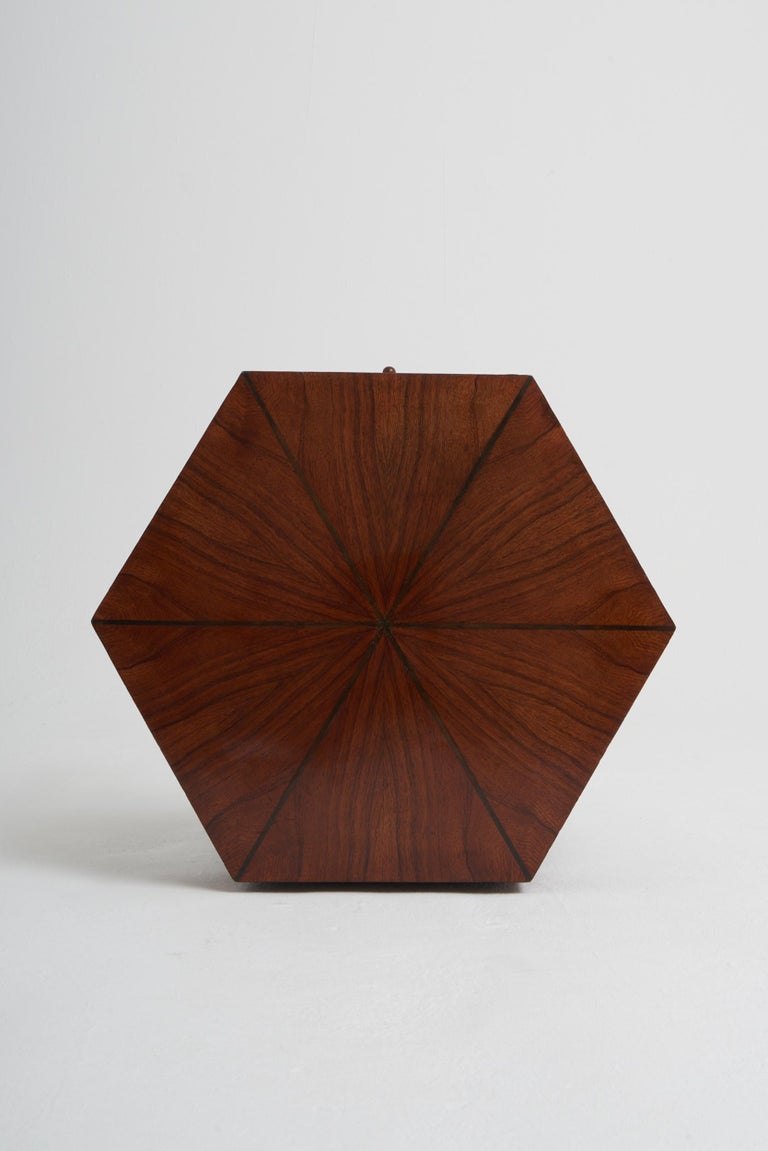 Art Deco Hexagonal Table For Sale at 1stDibs