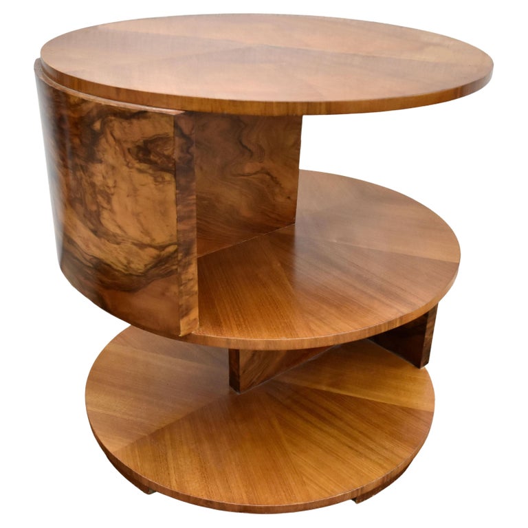 Art Deco High End Figured Walnut Sectional Book Table, English, c1930 ...
