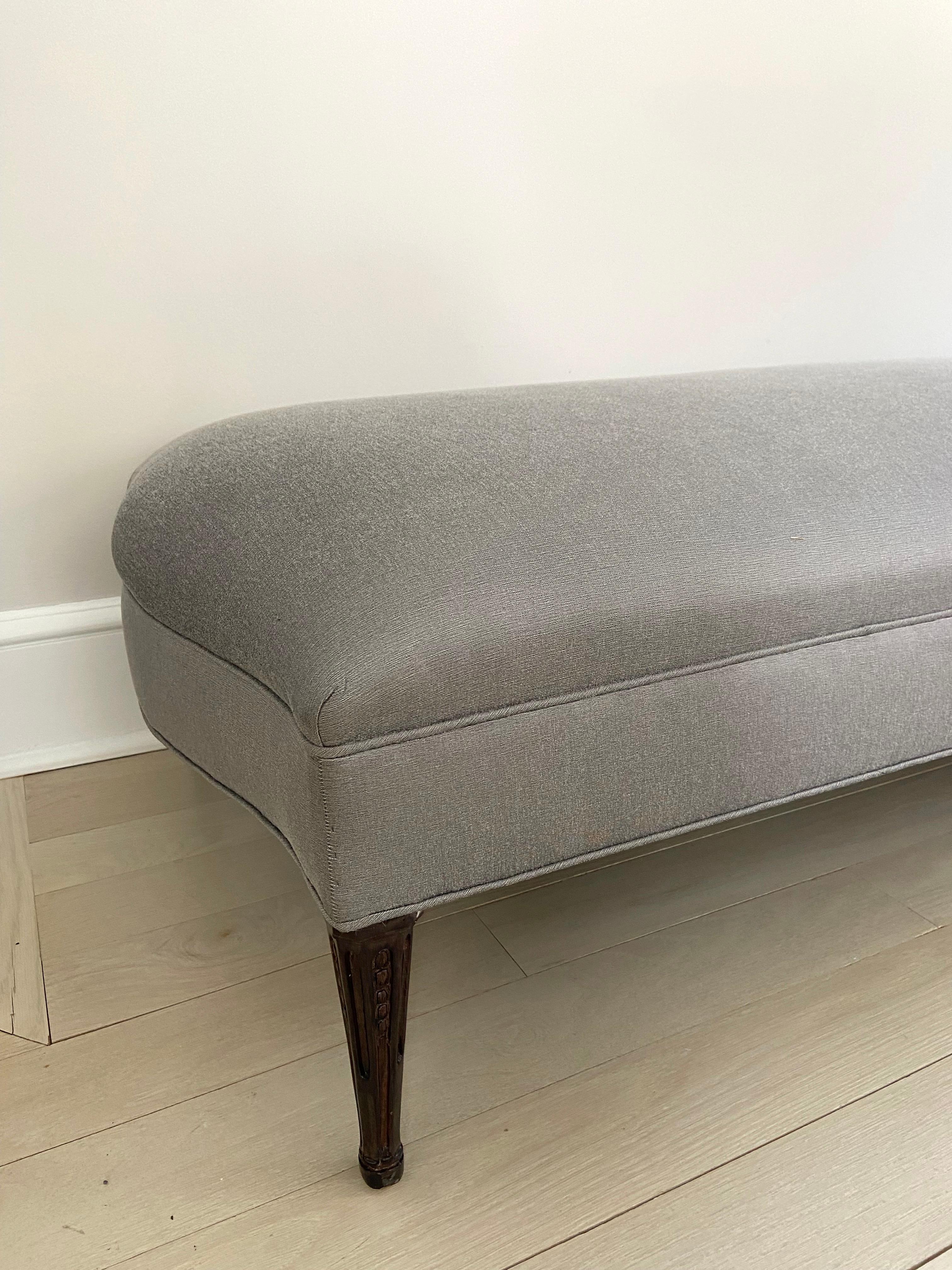 Art Deco Hollywood Regency Chaise For Sale at 1stDibs