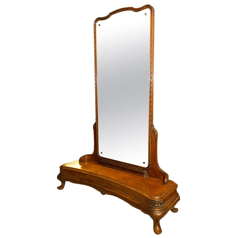 Art Deco Huge Mirror or Dressing Table, Bohemia, 1920s For Sale at 1stDibs