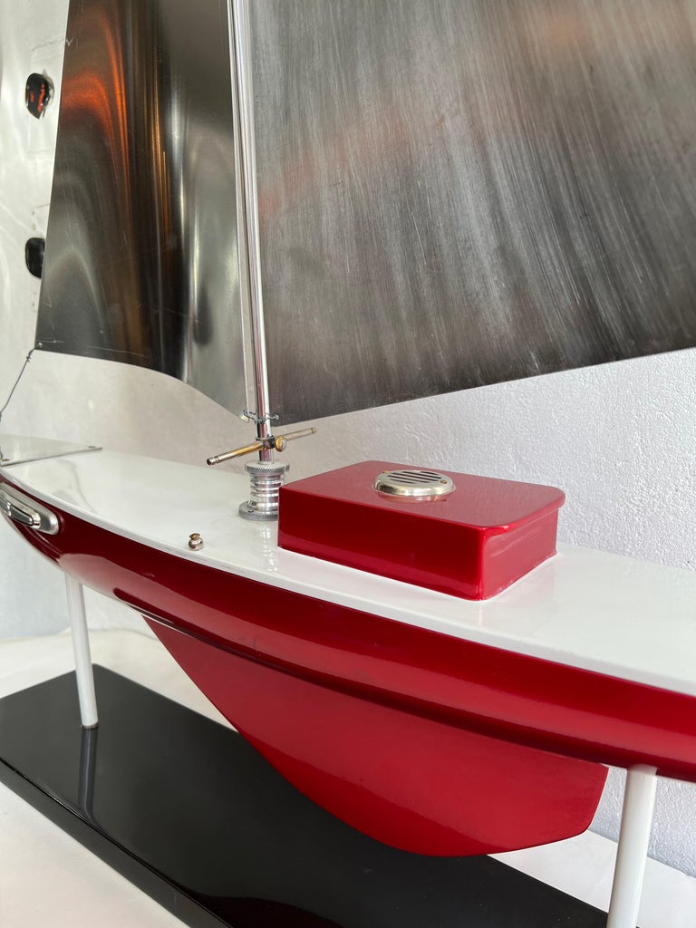 Art Deco Inspired Boat in Wood and steel Designer: Marcelo Peña, 2014 ...