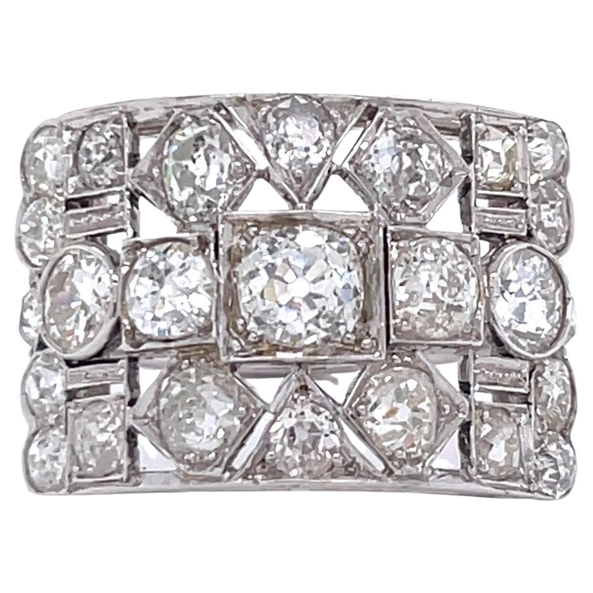 Cartier Art Deco Diamond Platinum Two Stone Ring at 1stDibs | art deco ...