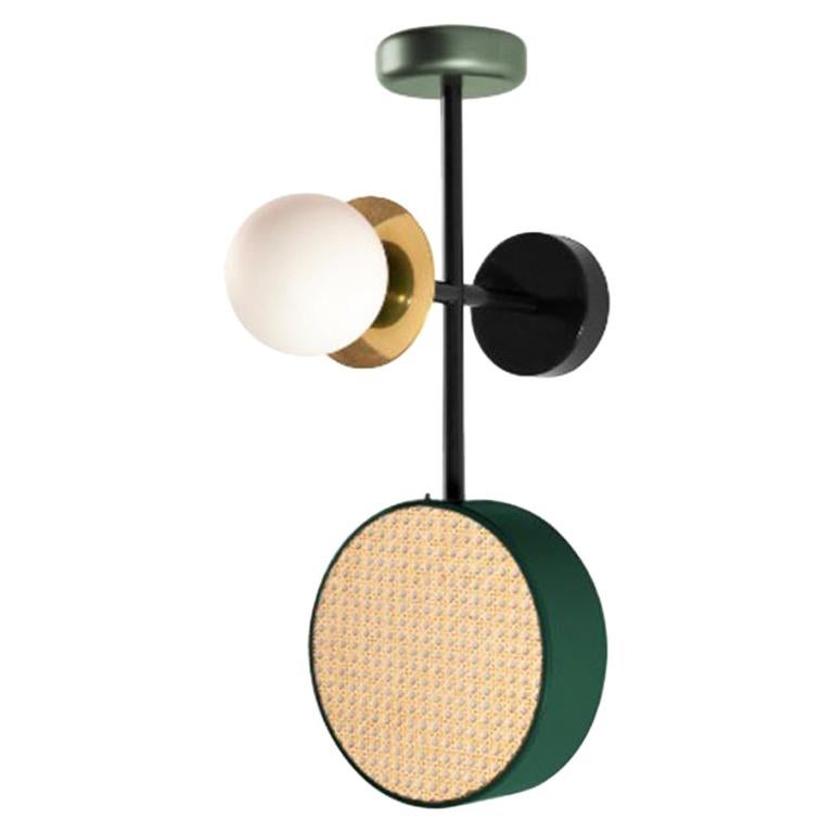 Art Deco inspired Monaco Wall Lamp in Black, Copper color, Brass and ...