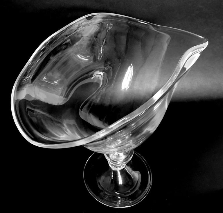 Art Deco Italian Crystal Table Centerpiece Completely Smooth For Sale ...