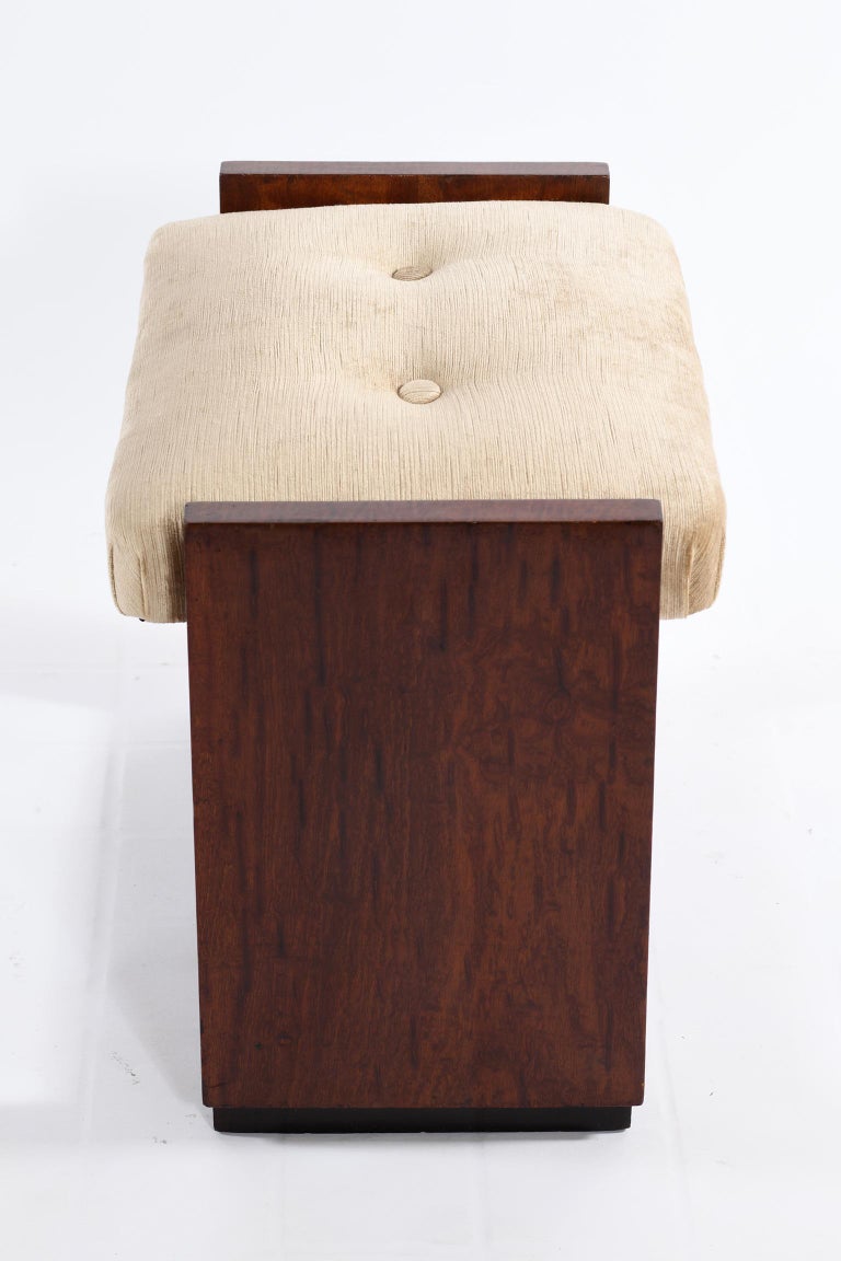 Art Deco Italian Pair of U-Shaped Stools Newly Covered with Velvet ...