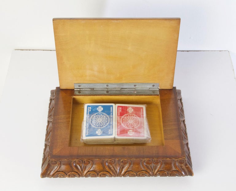 Art Deco Italian Playing Card Box For Sale at 1stDibs | art deco card box