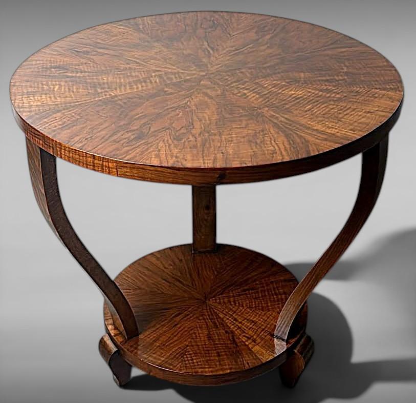 Art Deco Italian Walnut Coffee Table For Sale at 1stDibs