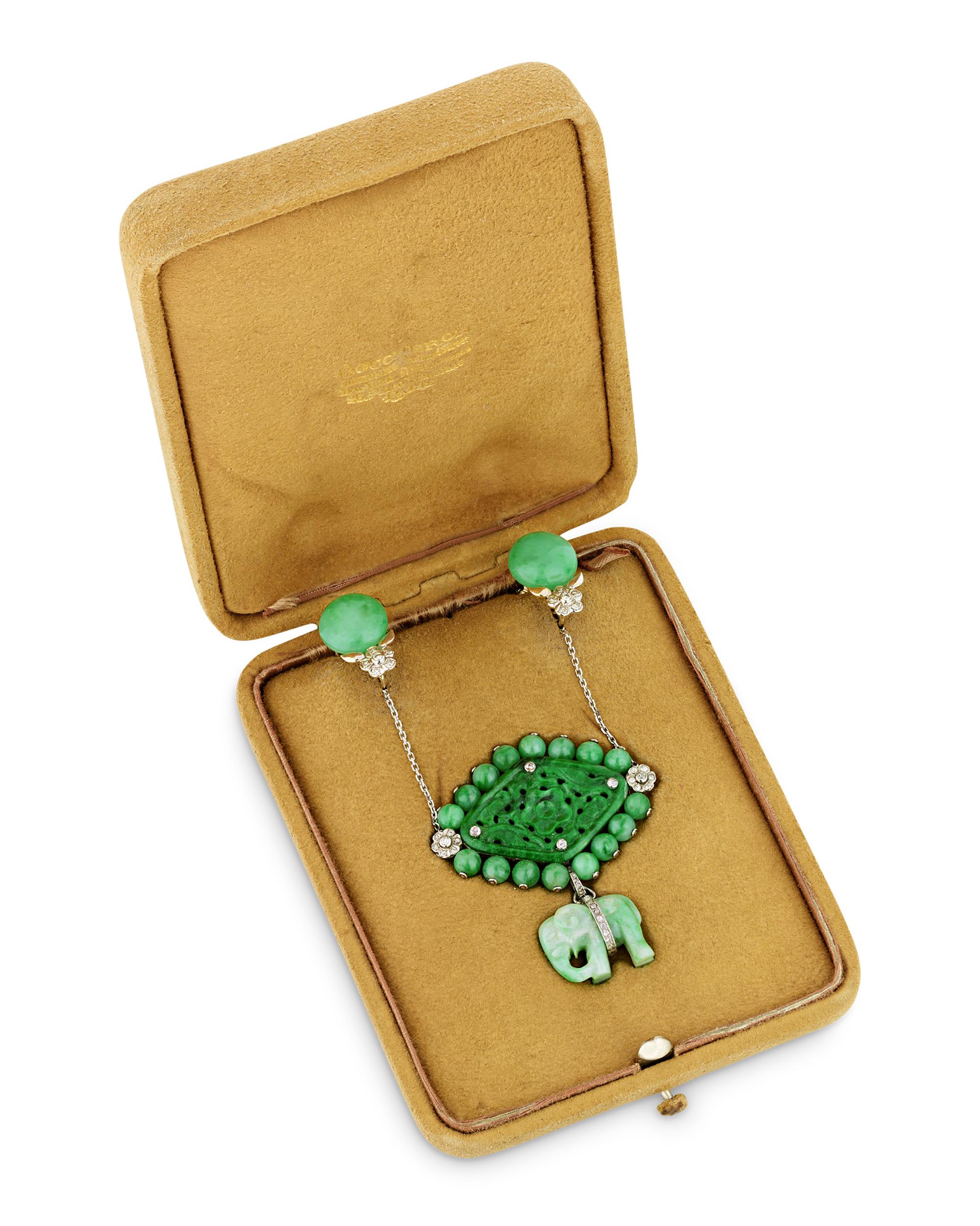 Art Deco Jade Set by Boucheron For Sale at 1stDibs