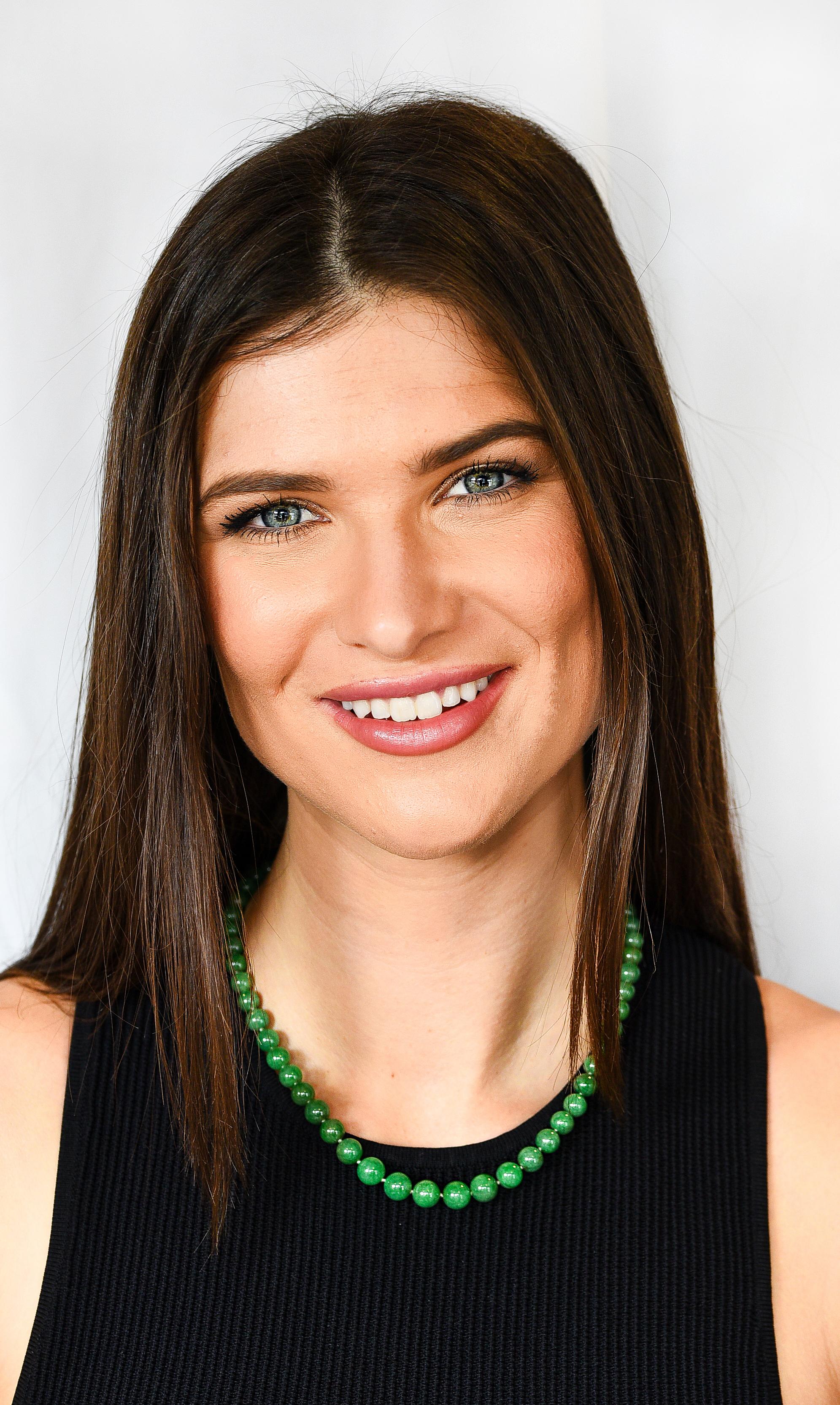 Art Deco Jadeite Jade Diamond Platinum Beaded Vintage Strand Necklace ...