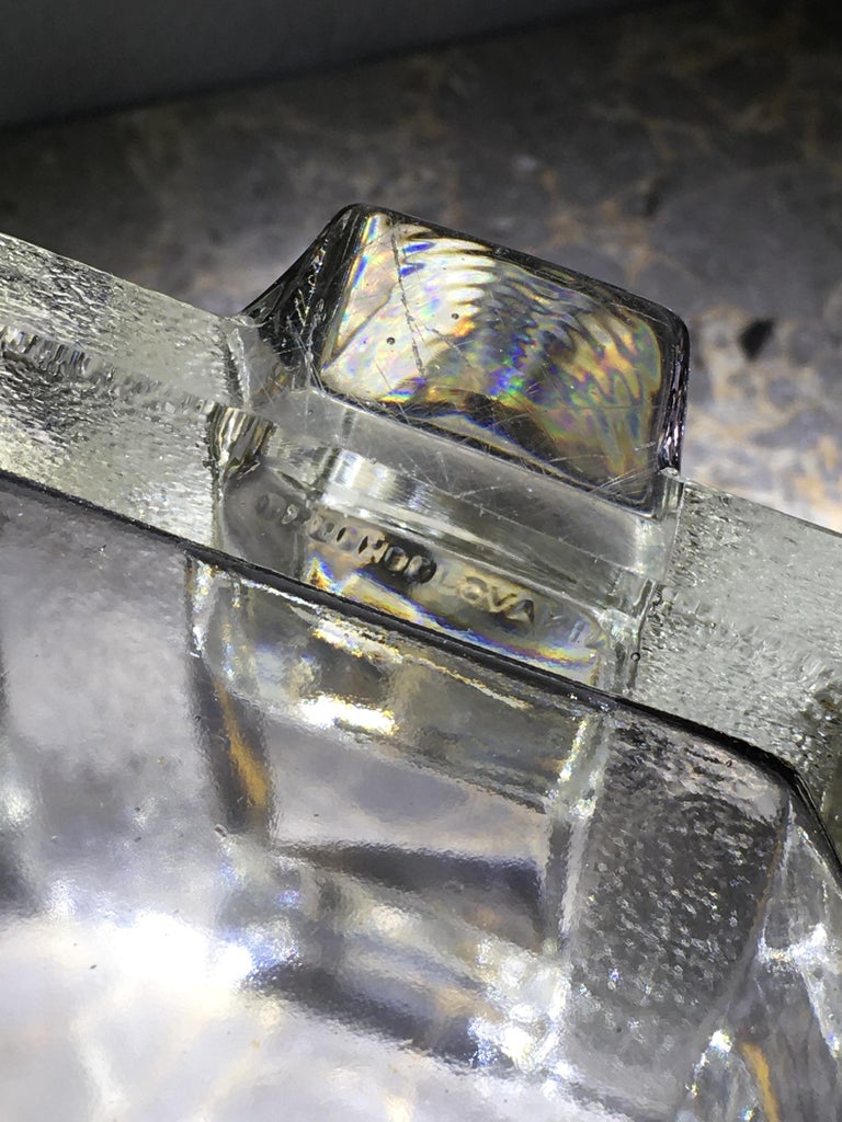 Art Deco Josef Inwald Czech Glass Centrepiece Vase Cubist, 1930 For ...