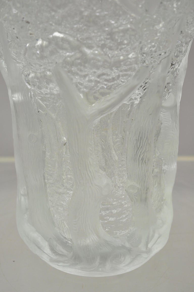 Art Deco Josef Inwald Dans La Foret Forest Trees Barolac Art Glass Vase ...