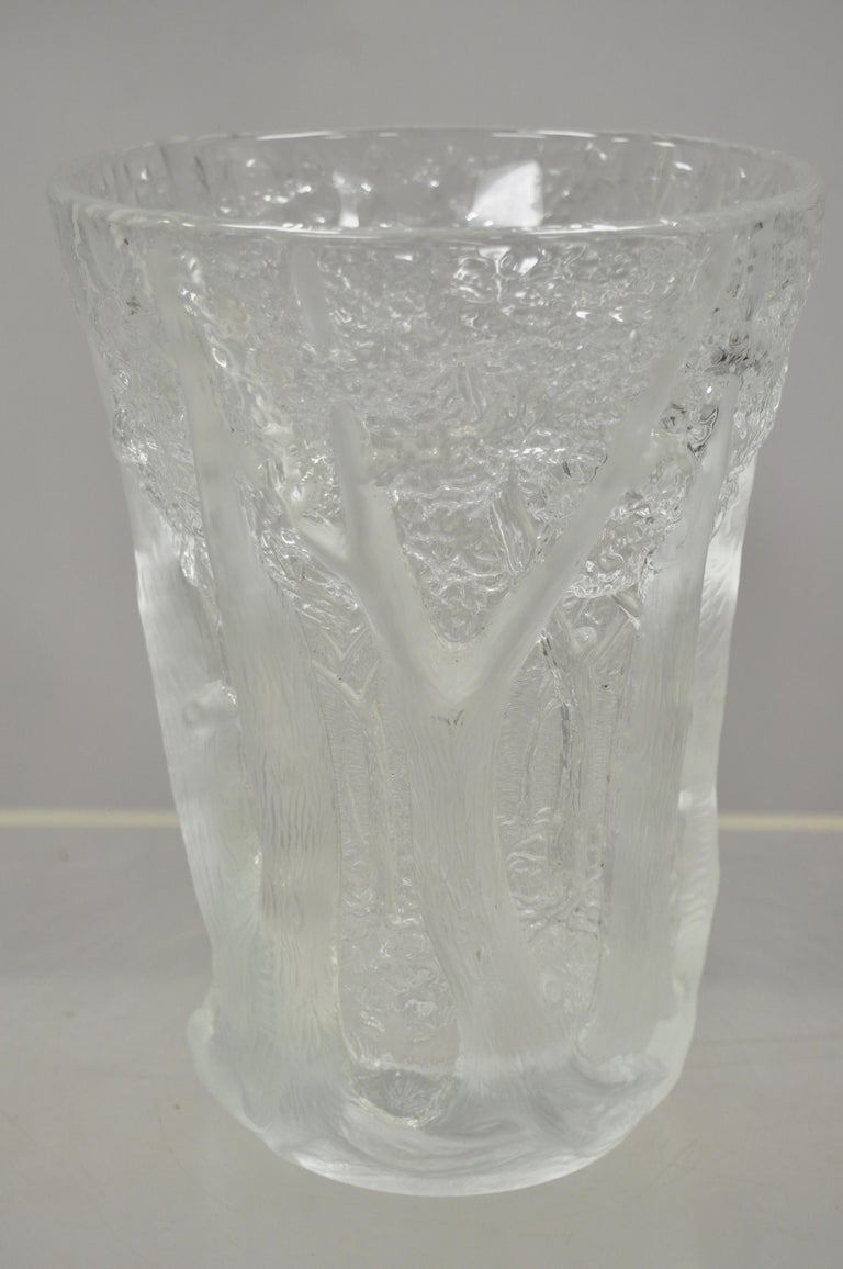 Art Deco Josef Inwald Dans La Foret Forest Trees Barolac Art Glass Vase ...