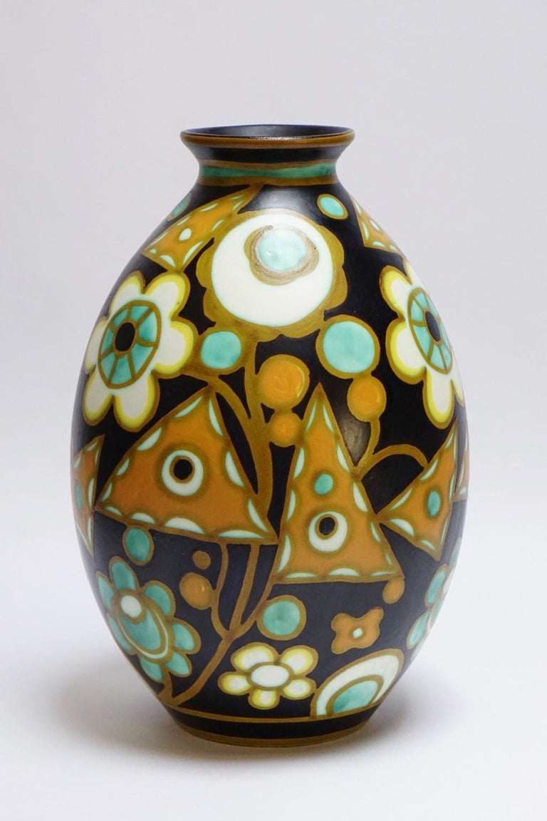 Art Deco Keramis Matt Boch Vase at 1stDibs