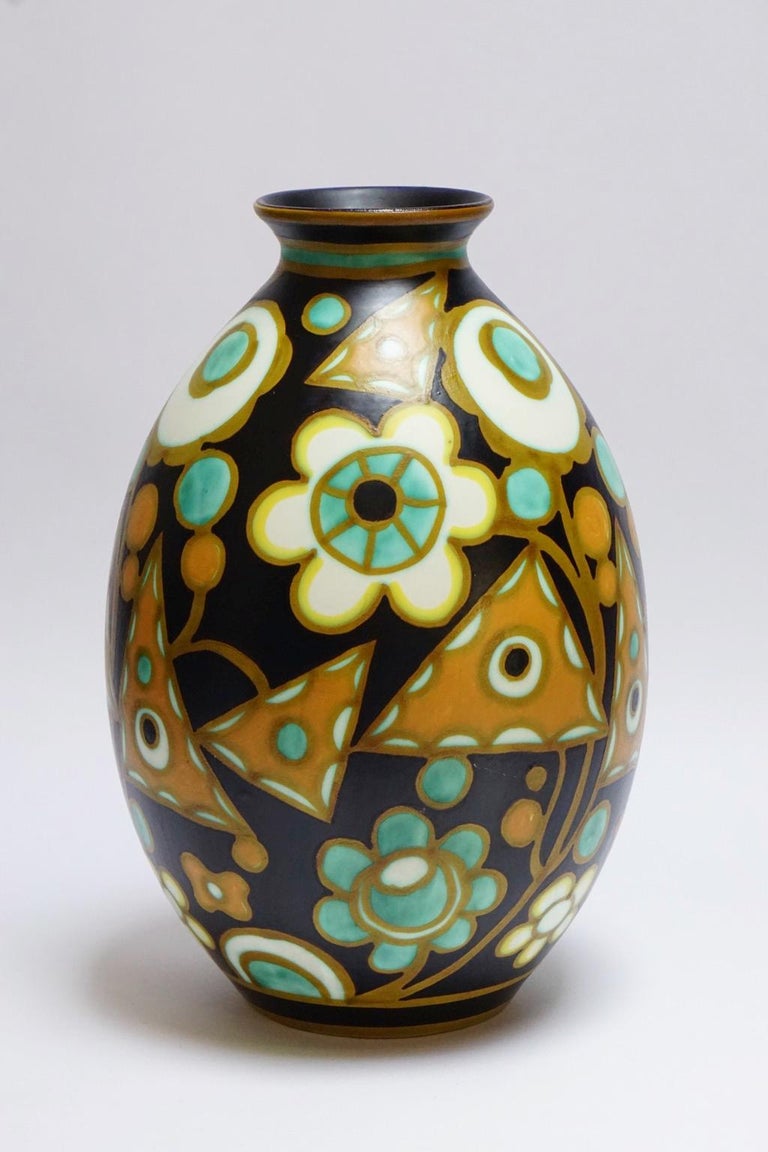 Art Deco Keramis Matt Boch Vase at 1stDibs