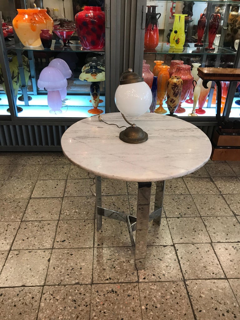 Art Deco Lamp, 1920, Material, Bronze and Opaline, France For Sale at ...