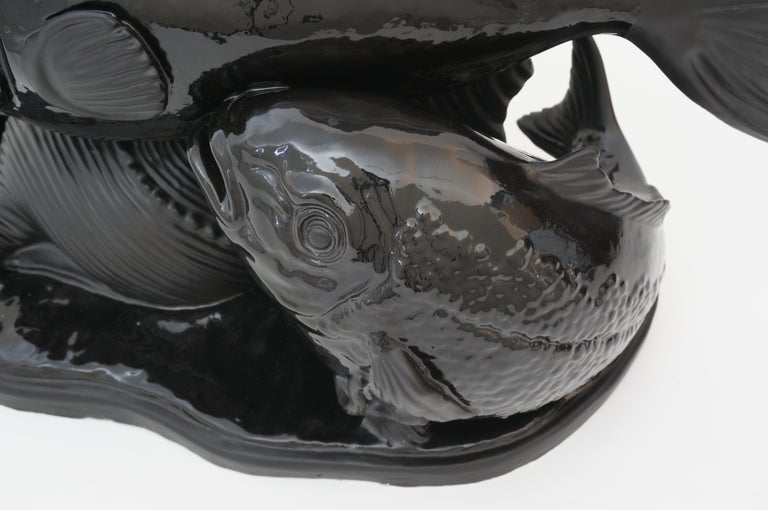 Art Deco Lejan Style Sculpture School of Fish For Sale at 1stDibs