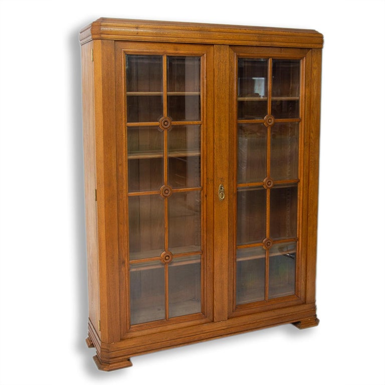 Art Deco Library Cabinet, 1930s, Bohemia For Sale at 1stDibs