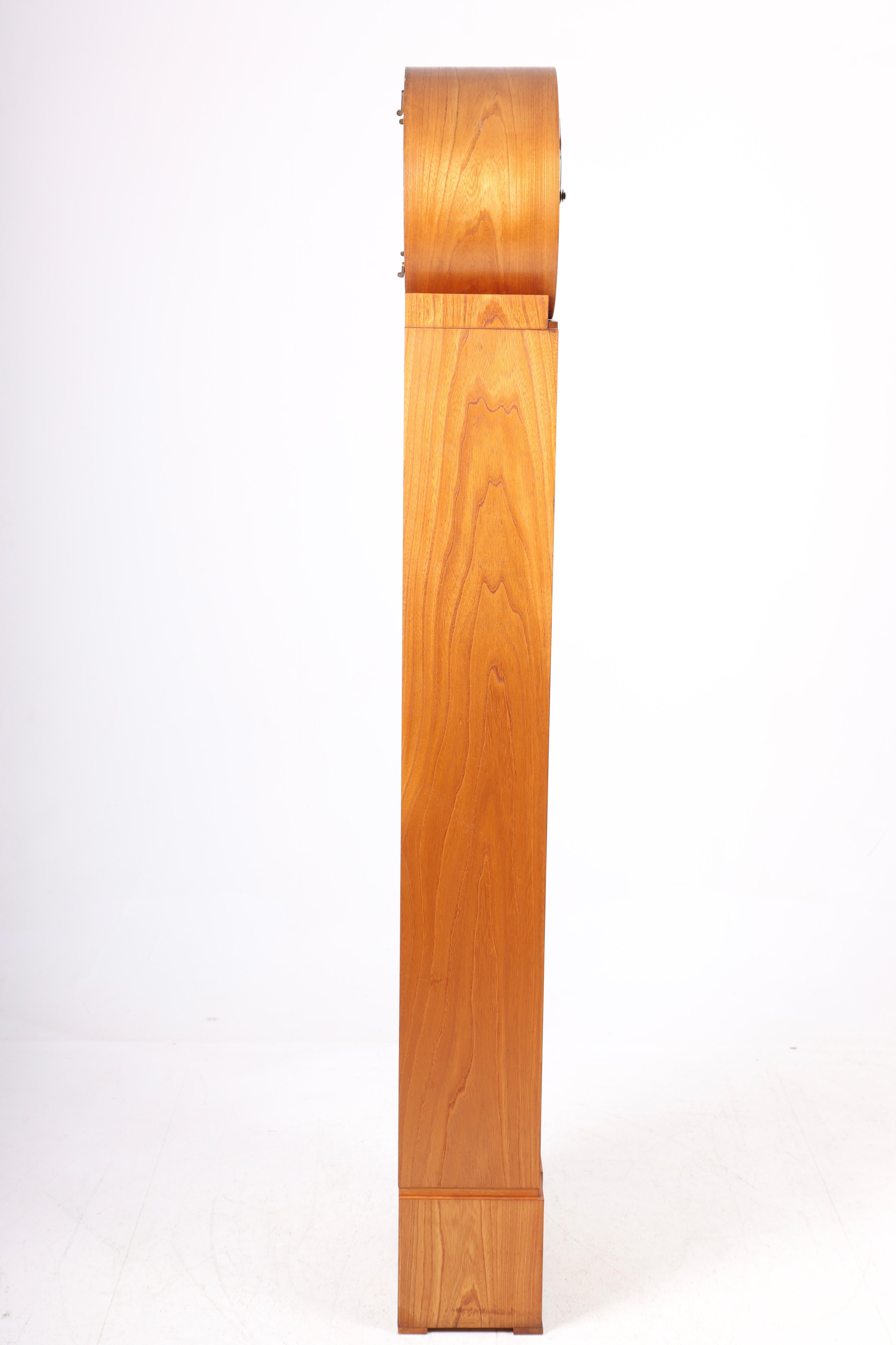 Art Deco Longcase Clock in Elm, Denmark, 1930s For Sale at 1stDibs