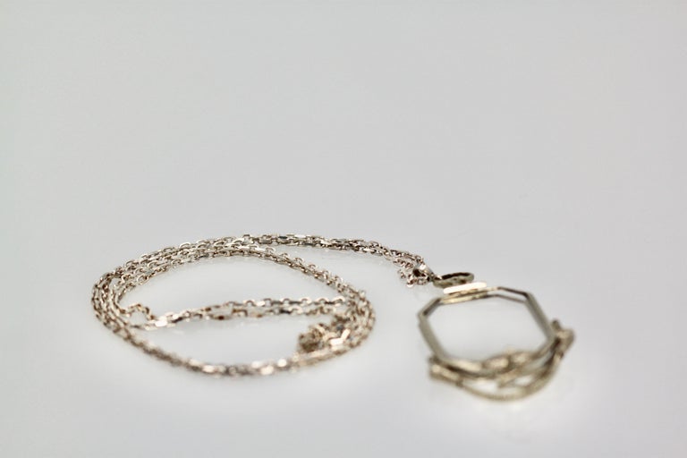 Art Deco Lorgnette with Chain For Sale at 1stDibs