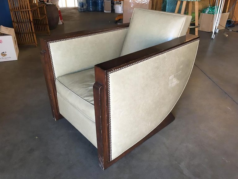 Art Deco Lounge Chair in the Style of Paul Frankl's Speed Chair at 1stDibs