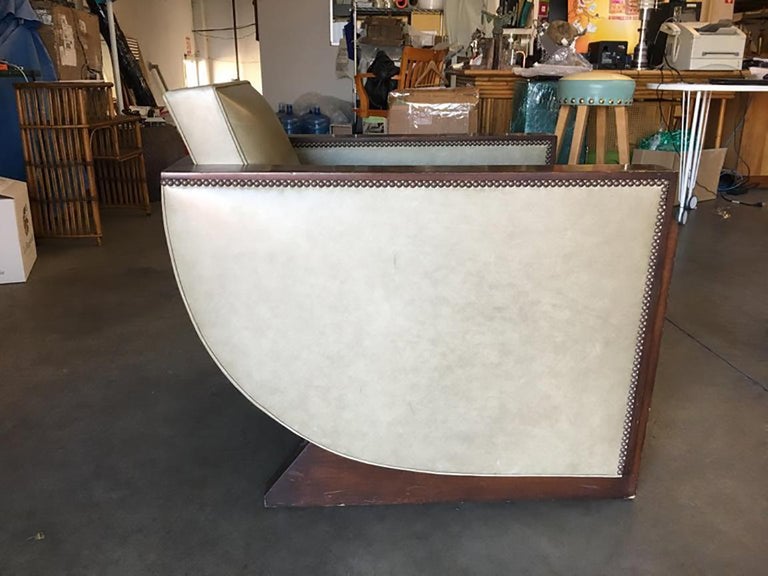 Art Deco Lounge Chair in the Style of Paul Frankl's Speed Chair at 1stDibs