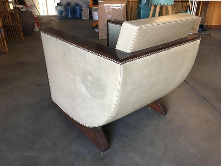 Art Deco Lounge Chair in the Style of Paul Frankl's Speed Chair at 1stDibs