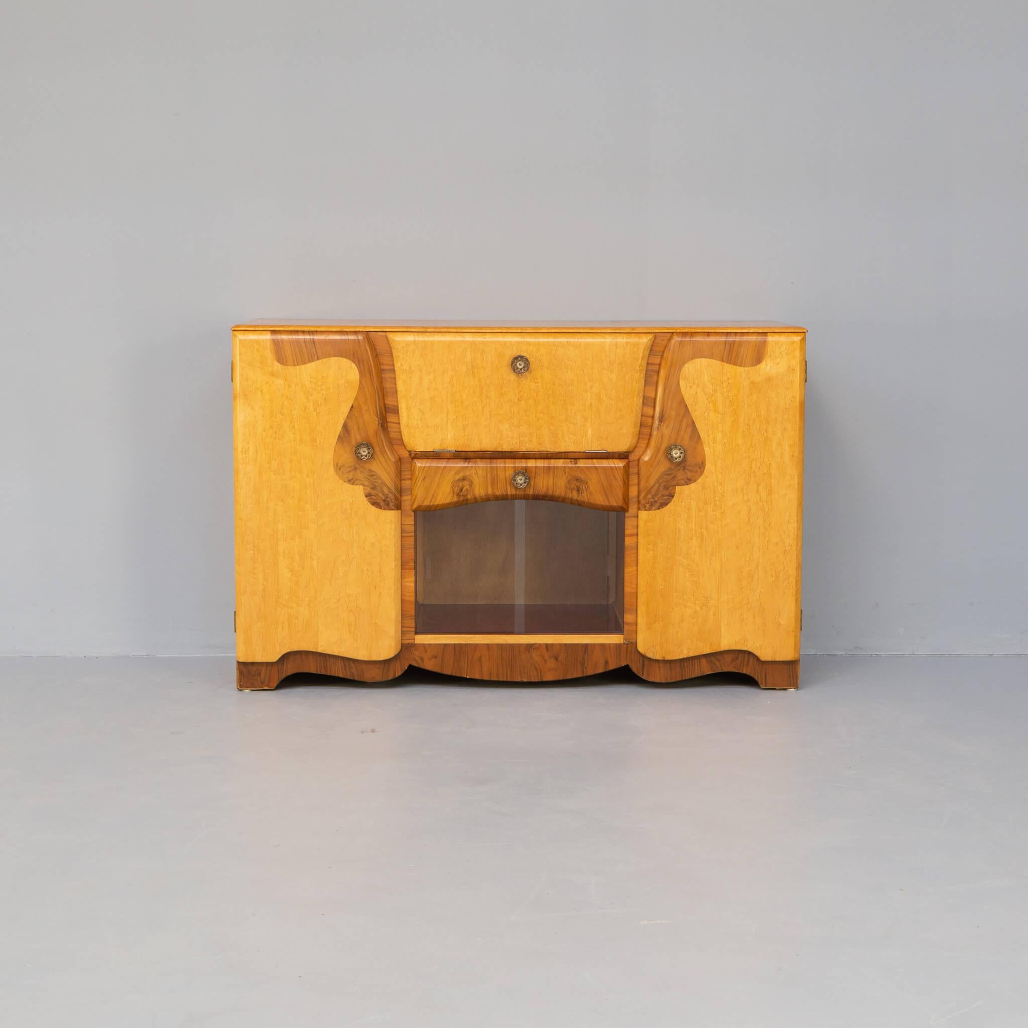 Art Deco luxury decorated small sideboard / cabinet For Sale at 1stDibs
