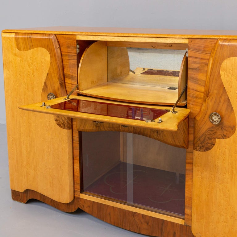 Art Deco luxury decorated small sideboard / cabinet For Sale at 1stDibs