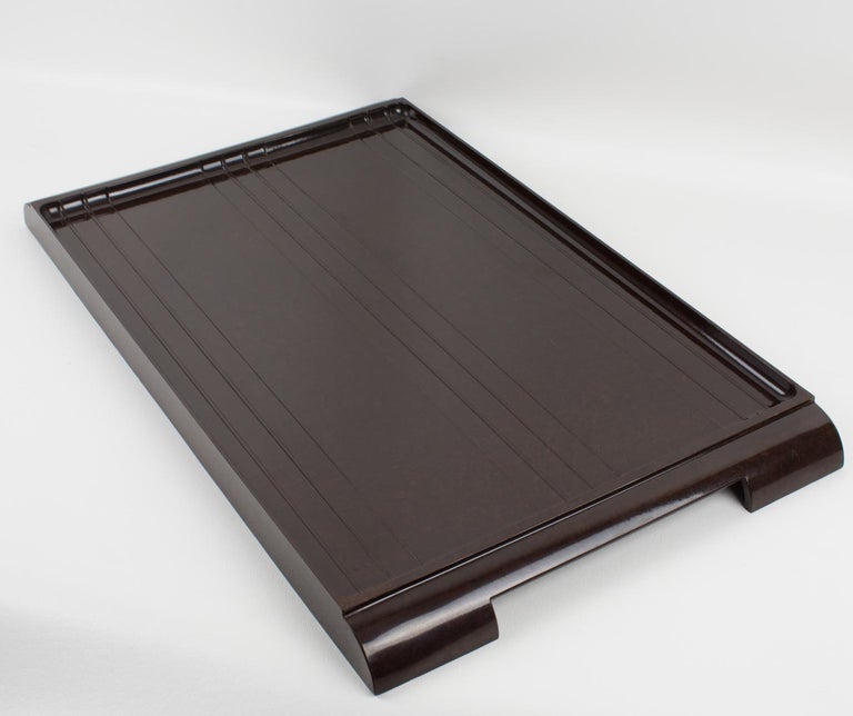 Art Deco Machine Age Barware Bakelite Butler Tray For Sale at 1stDibs