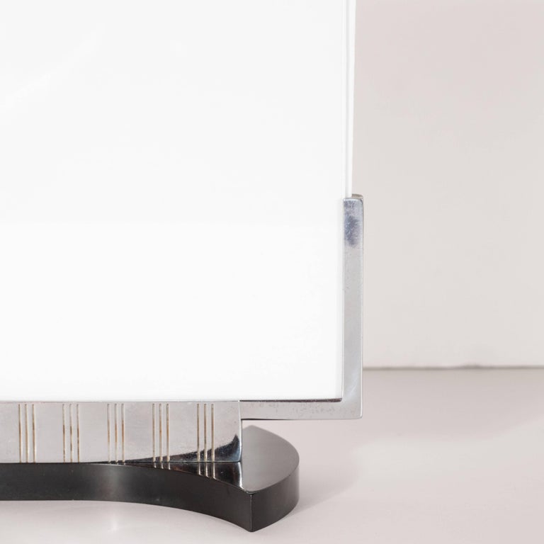 Art Deco Machine Age Chrome and Black Bakelite Picture Frame by Dura ...