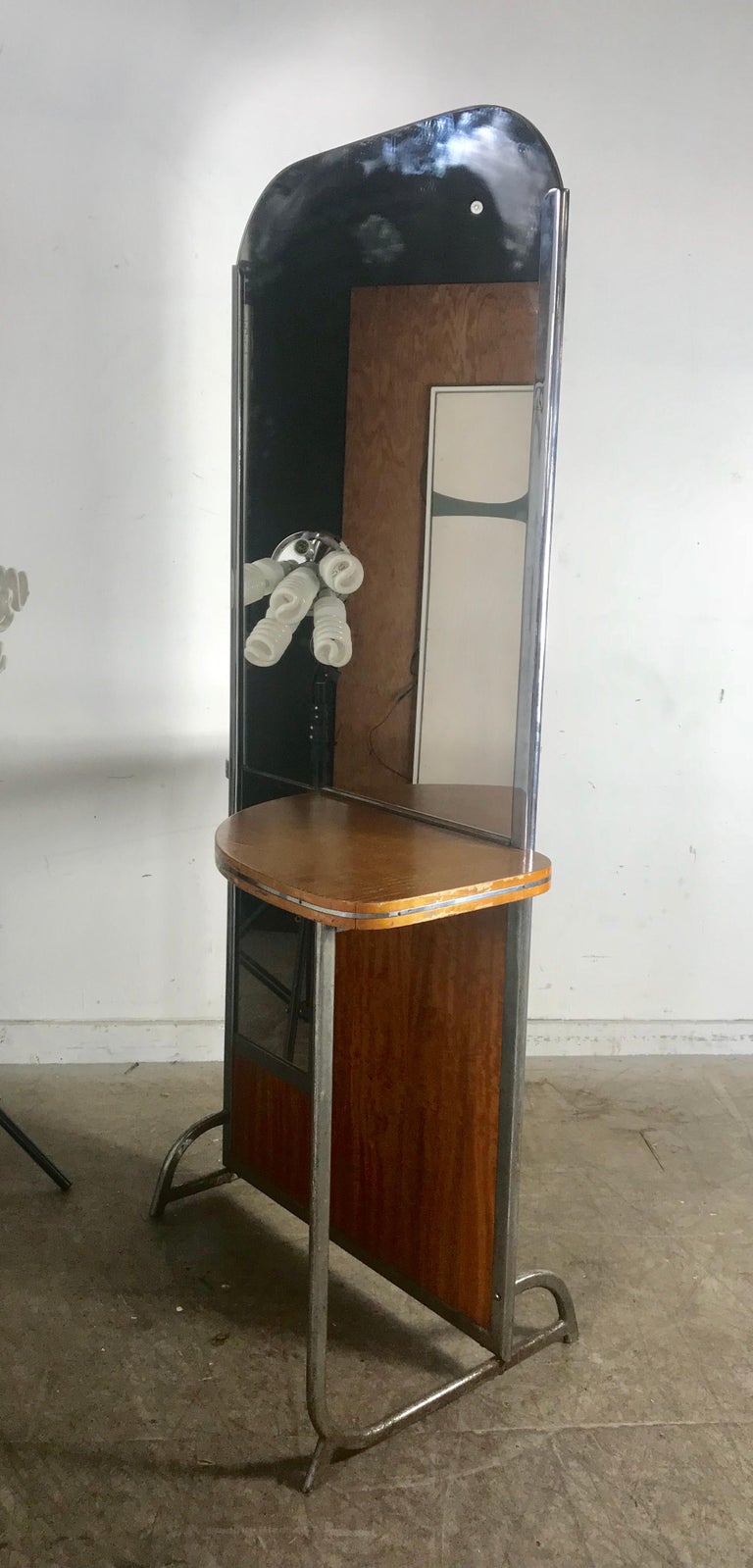 Art Deco Machine Age Double Sided Theater Dressing Room Table, Vanity ...