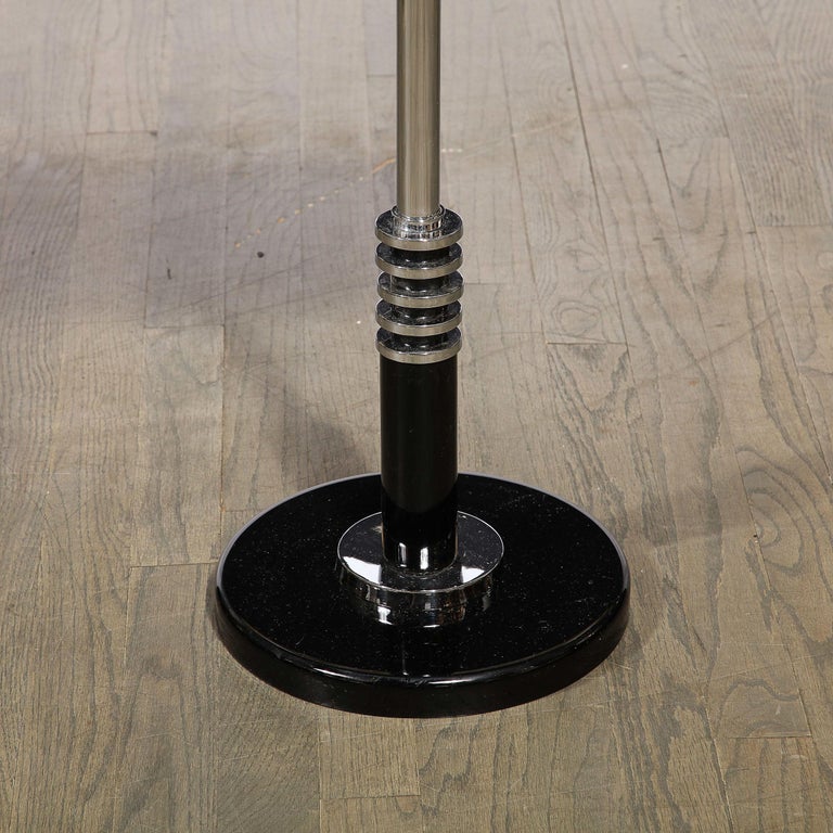 Art Deco Machine Age Skyscraper Style Drinks Table in Black Lacquer and ...