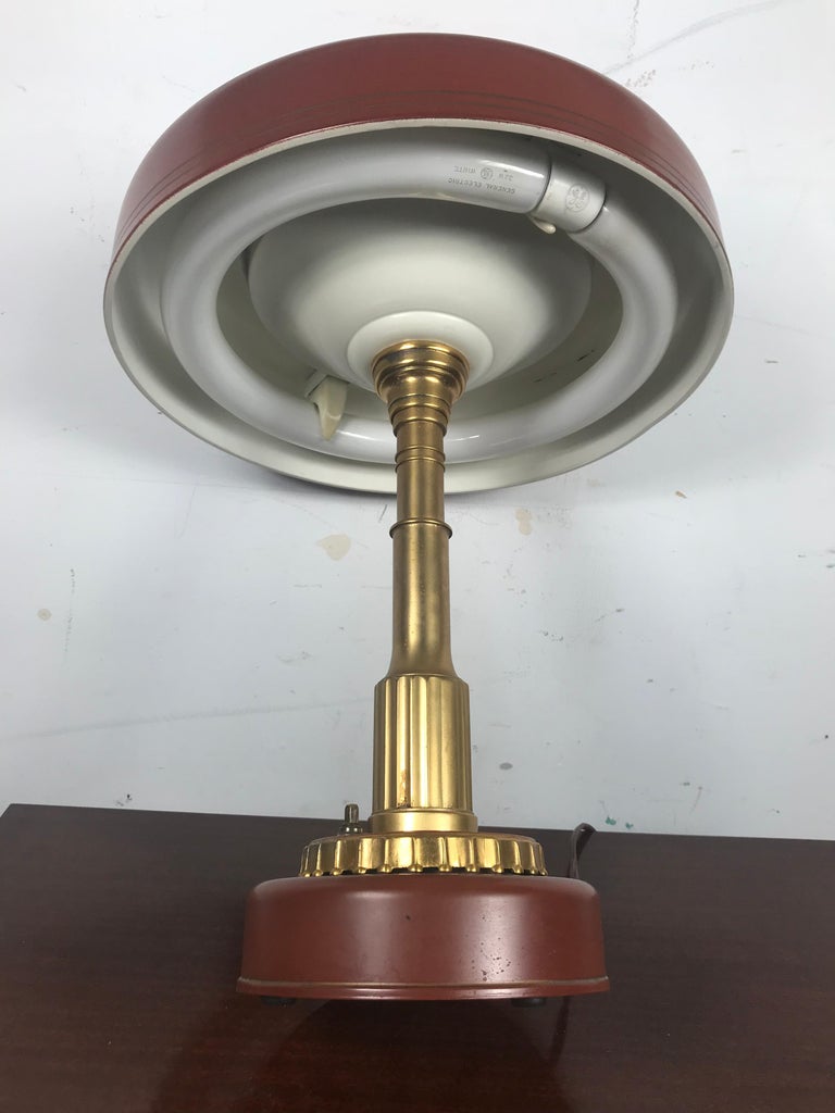 Art Deco Machine Age Table or Desk Lamp Attributed to Gilbert Rohde at ...