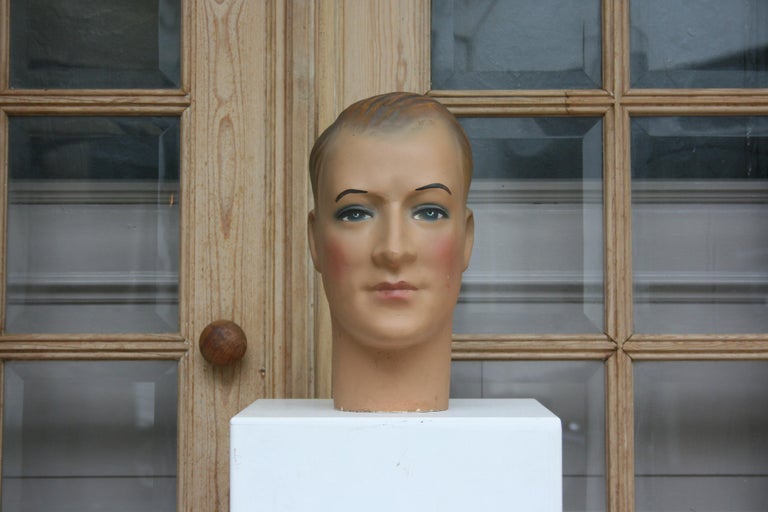Art Deco Mannequin Head of a Young Man, 1930s at 1stDibs | mannequin ...