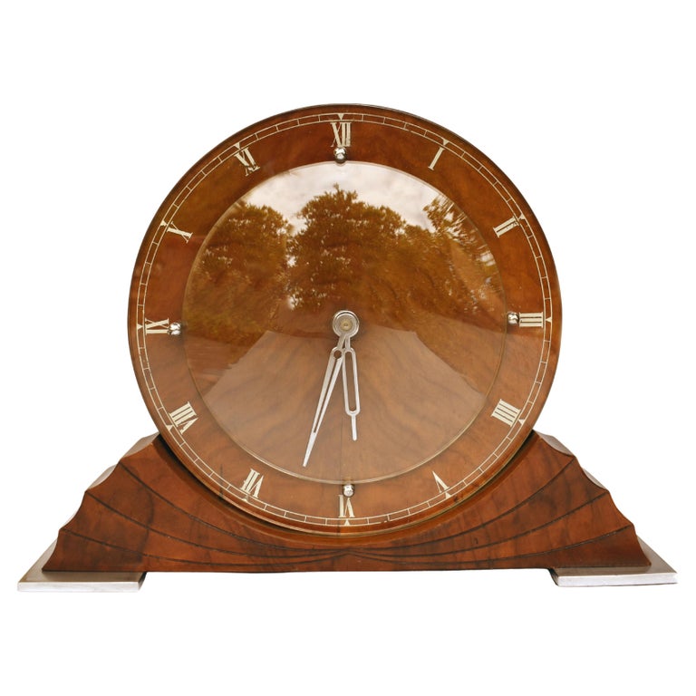 Art Deco Mantle Clock by Ferranti, England, C1938 at 1stDibs